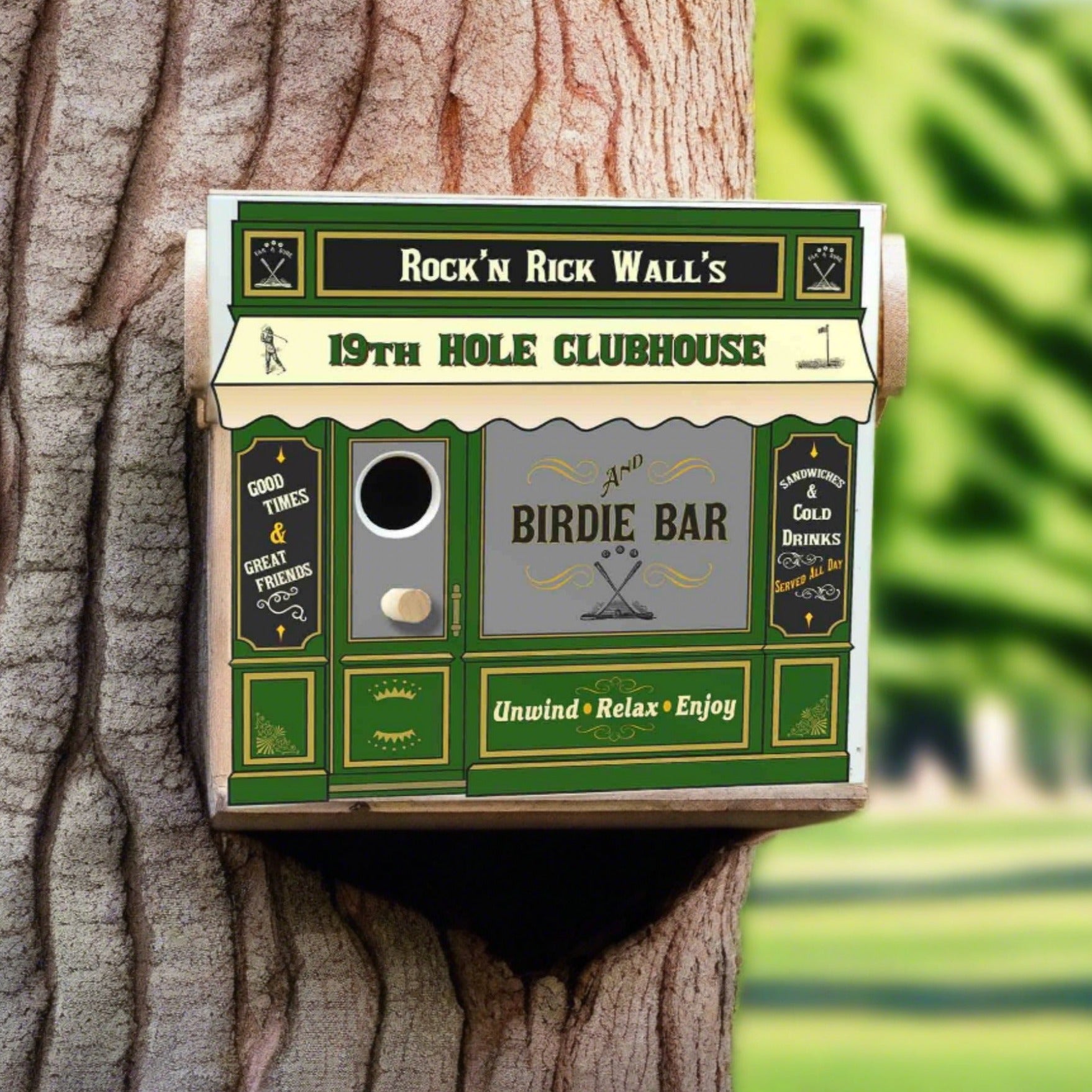 Personalized Birdhouse Golf Themed Nesting Boxes – Wine Wicks & Gifts