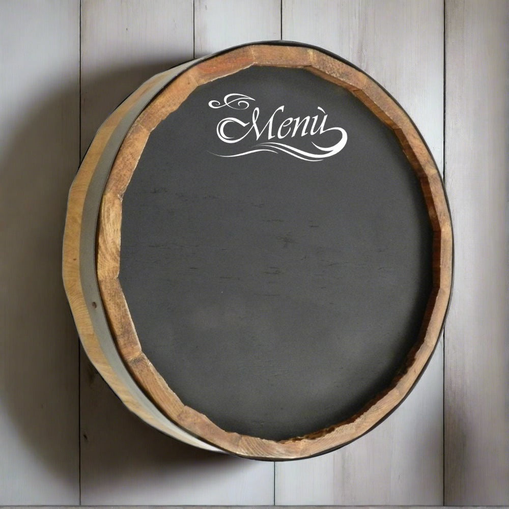 Chalkboard Quarter Barrel Sign, Bar Menu Sign – Wine Wicks & Gifts