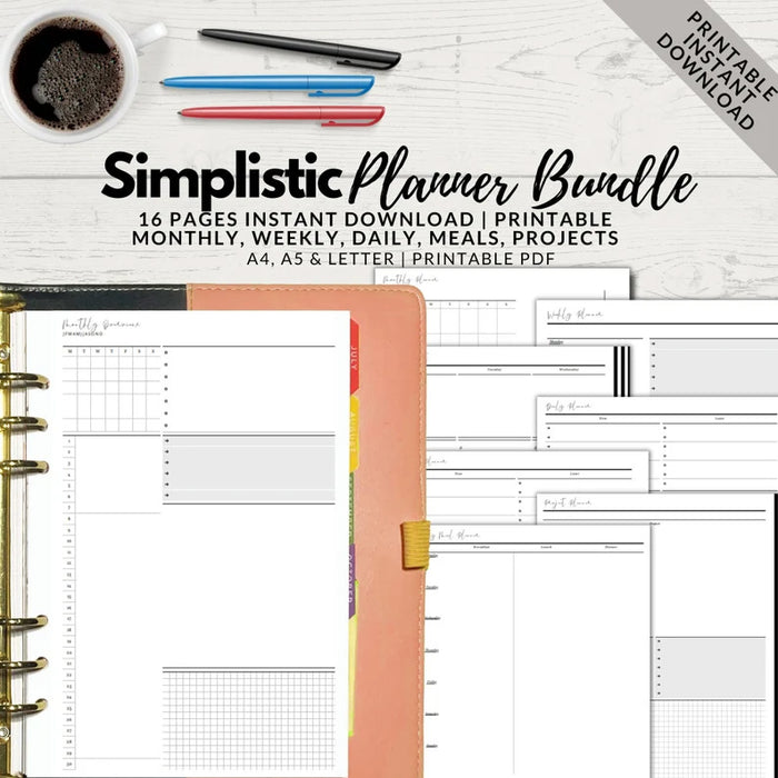 Year at a Glance, Yearly Planner, Yearly Calendar, Printable Planner ...